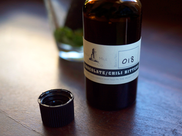 Chocolate Chili, Mint and Vodka Fizz Cocktail